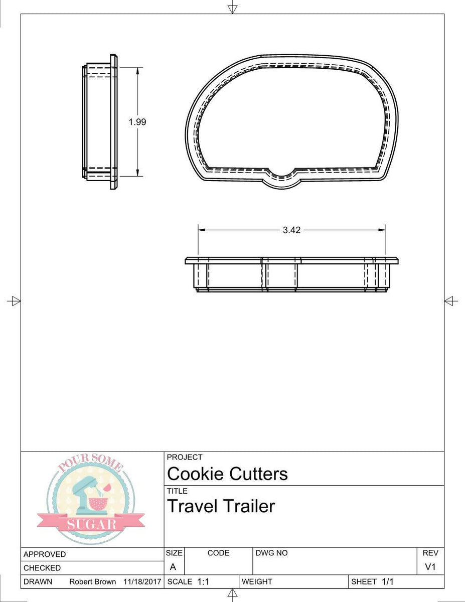 Retro Travel Trailer Cookie Cutter – Pour Some Sugar, LLC